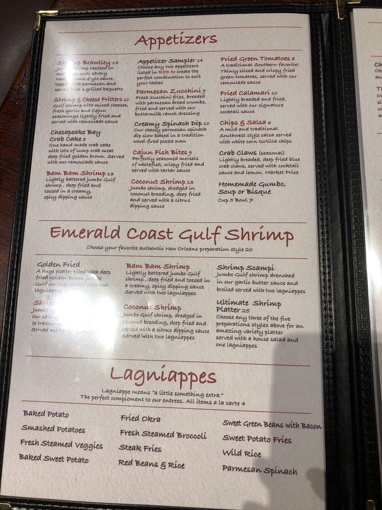 Menu at Mike's Place restaurant, Conway