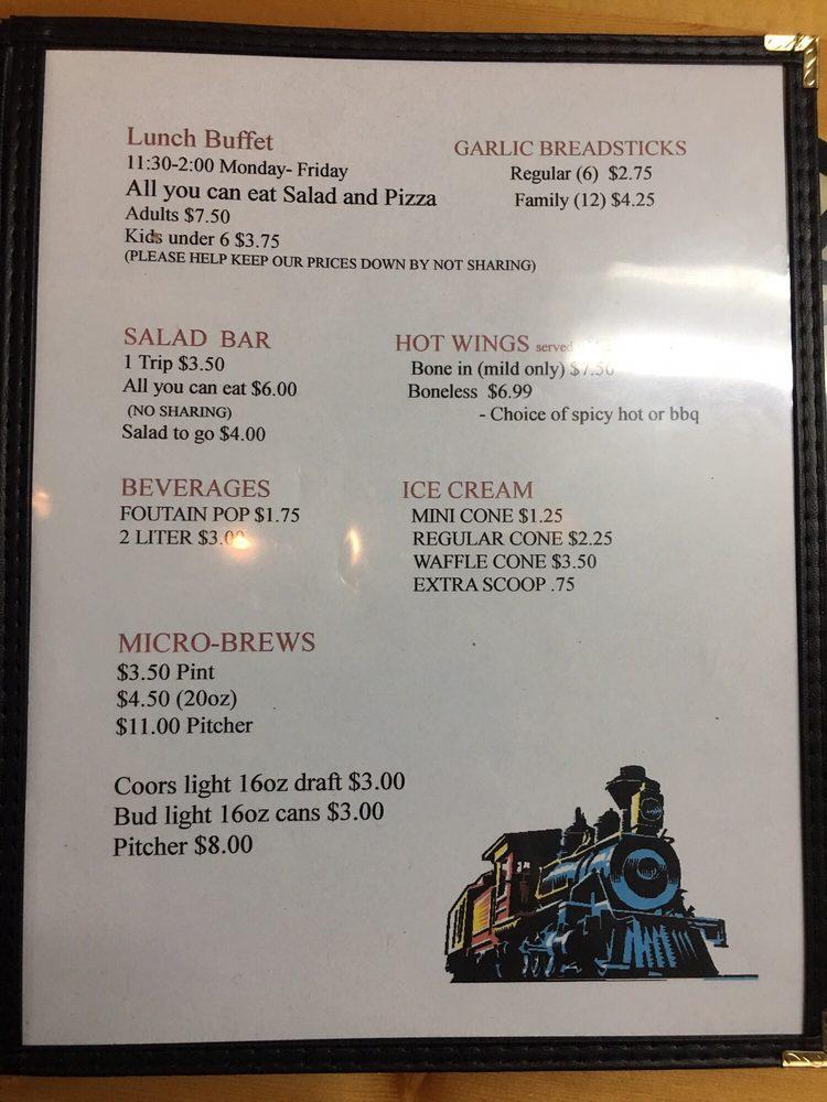 Menu at Pizza Station pizzeria, Connell