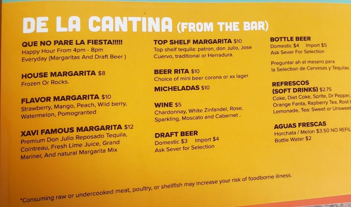 Menu at El Rey Mexican Restaurants & Grill, Longview