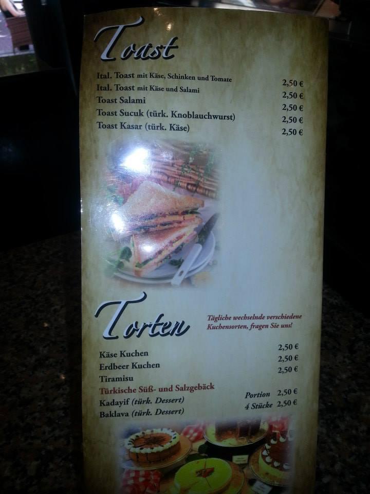 Menu at Eis Cafe Colletti, Salzgitter