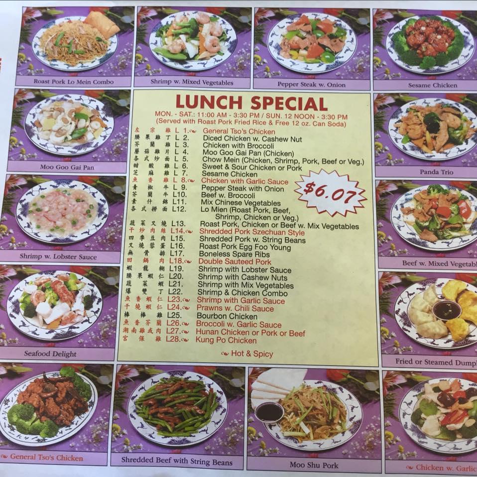 Menu at New China King restaurant, Tampa, Cross Creek Blvd