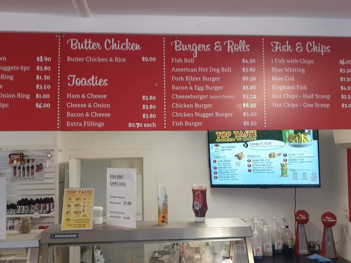 Menu at Amberley Food Store (Red Dairy Amberley) restaurant, Amberley