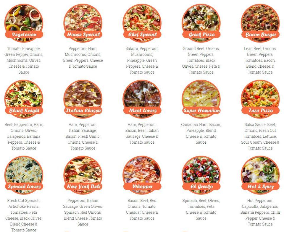 Menu at PIZZA HUT COQUITLAM restaurant, Coquitlam, 555 Como Lake Ave