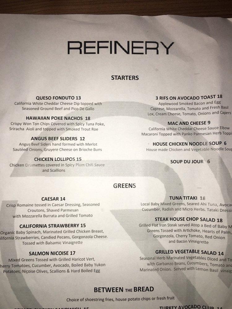 Carta de Sweet Spot Sports Bar & Grille, Santa Ana