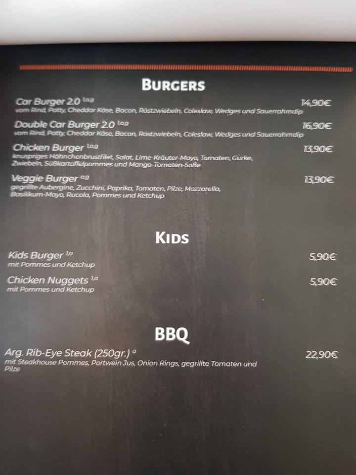 Menu at Car Kitchen restaurant, Deggendorf