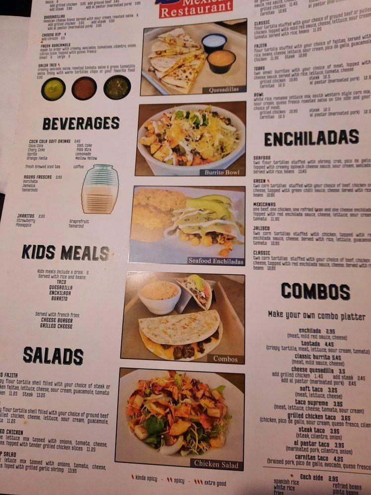 Menu at El Barco Méxican Restaurant, Urbandale