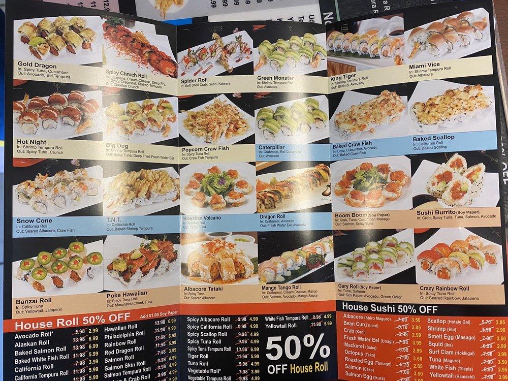 Carta del restaurante Maki Yaki, Corona