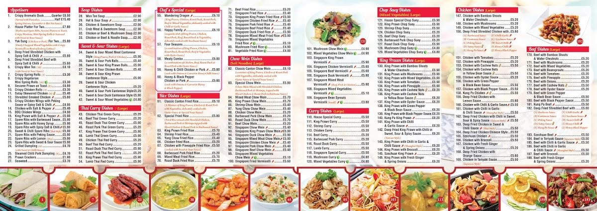 Menu at Classic Canton fast food, Ripley