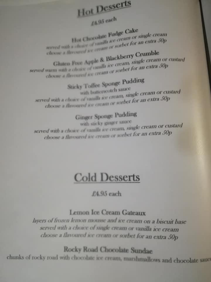 Menu at The Drovers Rest pub & bar, Carlisle, Monkhill