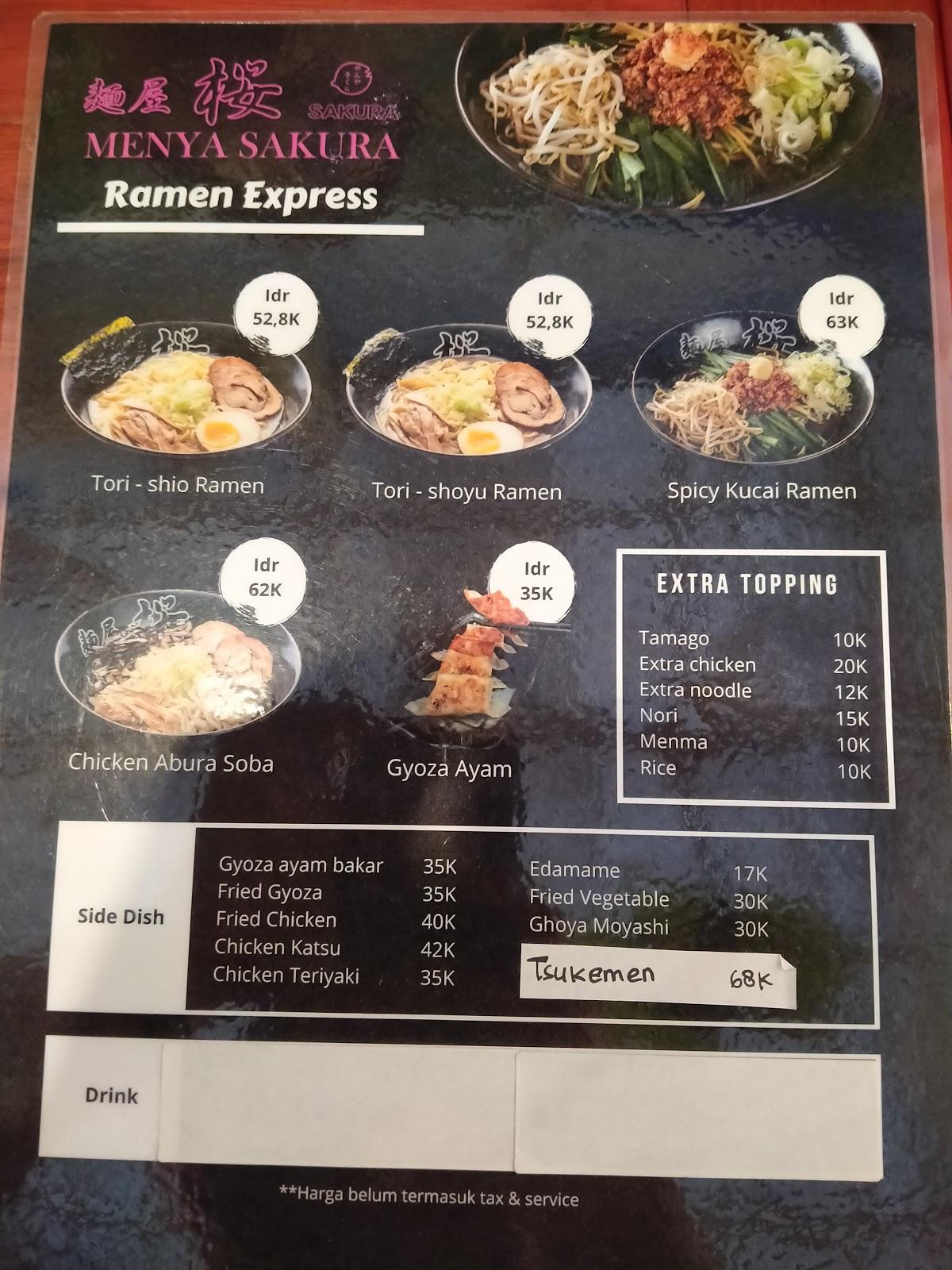 Menu at Kopine Tjap Nyah Lemu cafe, Surakarta