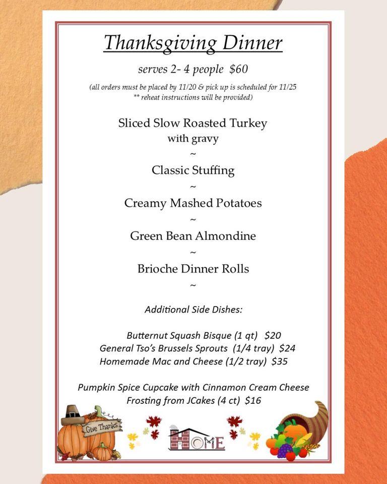 Menu at Home restaurant, Branford, Main St
