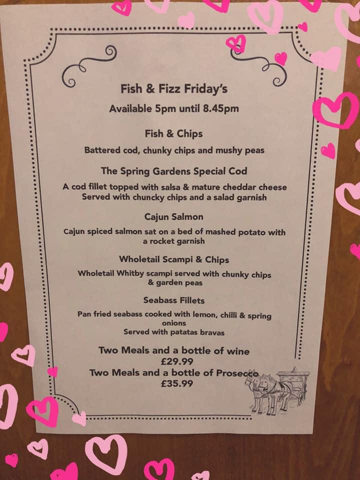 Menu at The Spring Gardens Beer Emporium and Eatery pub & bar ...