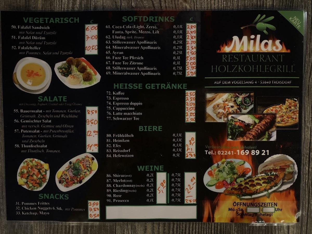 Speisekarte von Assos Garden Restaurant und Cafe, Troisdorf