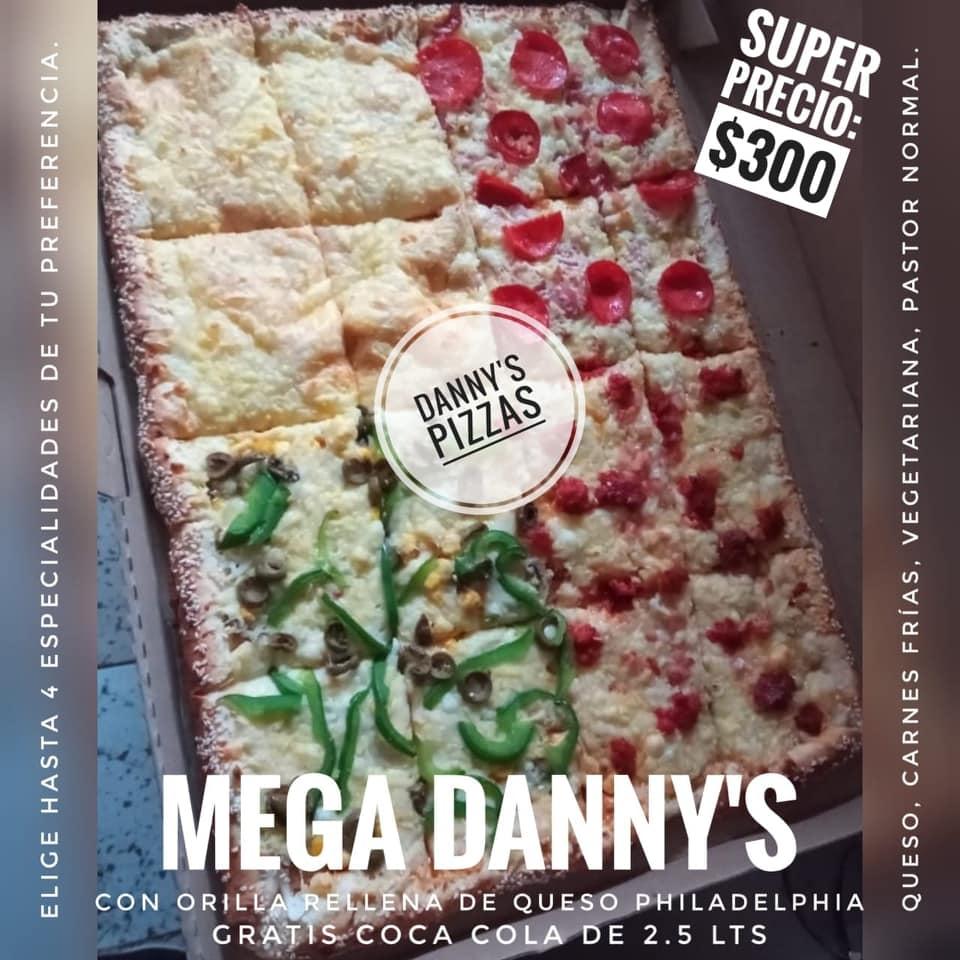 Menu at Danny'd Pizzas pizzeria, Mexico City