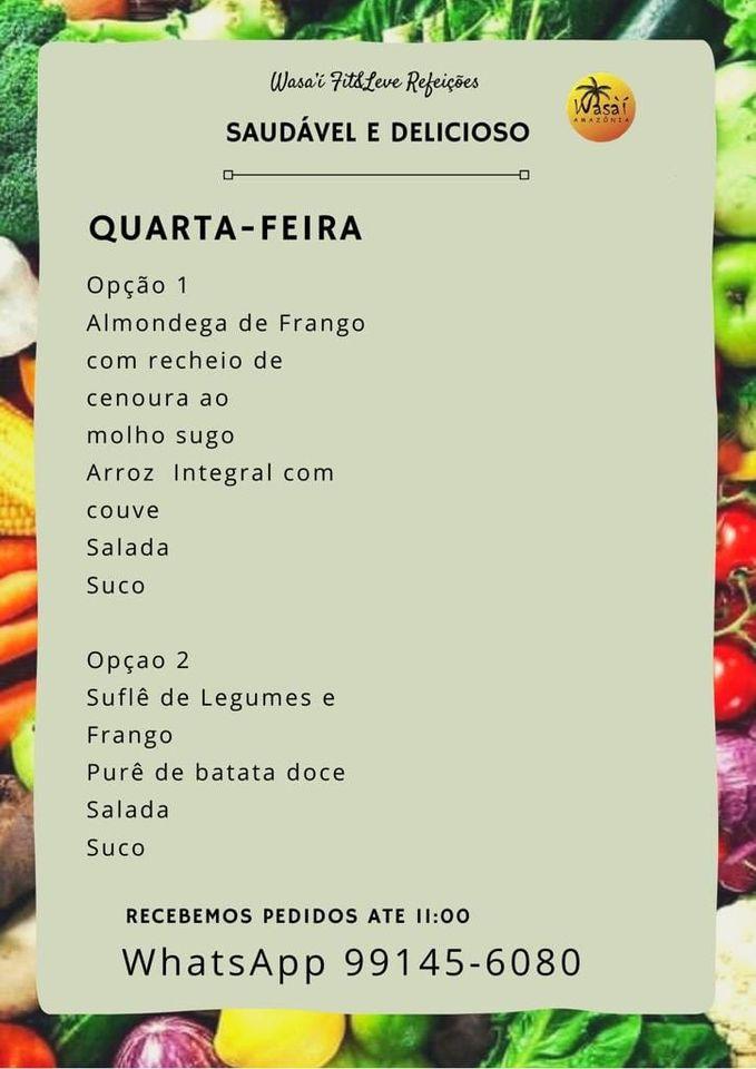 Menu em WASA'I AMAZÔNIA restaurante, Parintins