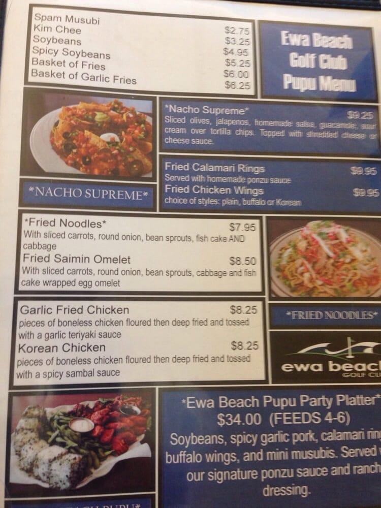 Menu at 360 Ewa Beach Country Club, Ewa Beach