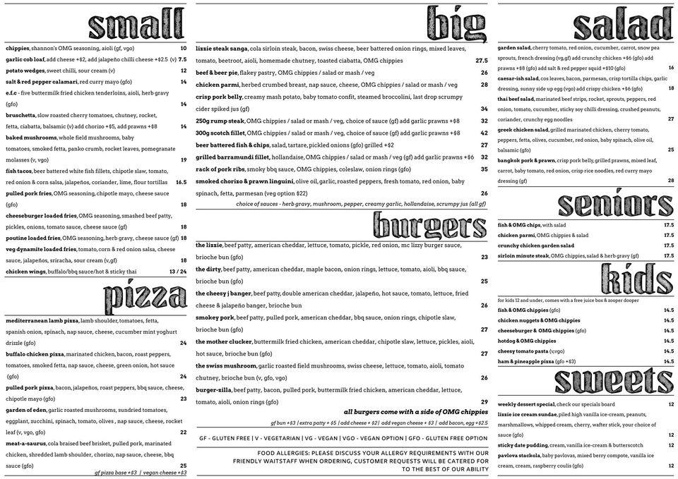 Menu at Last Drop Elizabethan restaurant, Bedfordale