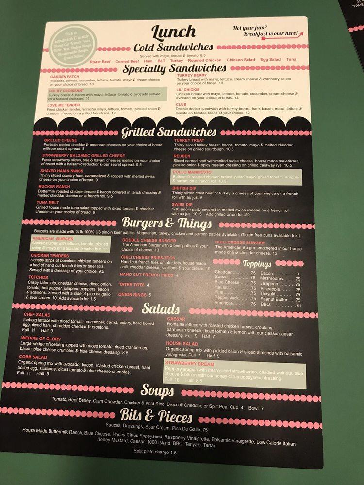 Menu at Strawberry Patch Cafe, Everett