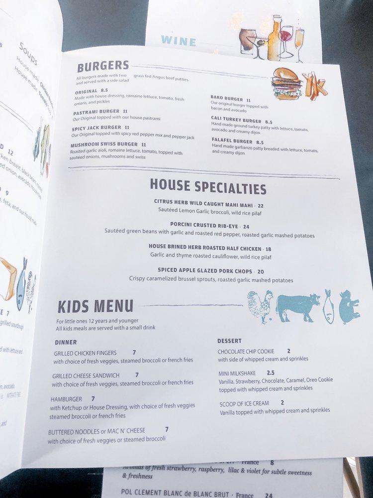 Menu at The 18hundred pub & bar, Bakersfield