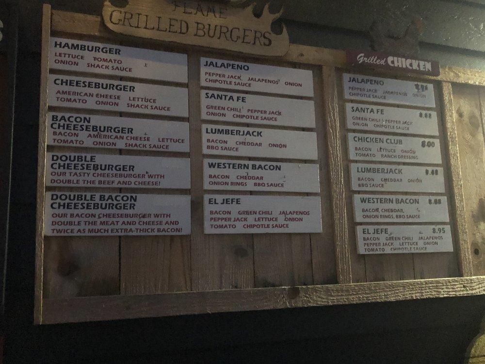 Menu at Vick's Burger Shack restaurant, Sultan