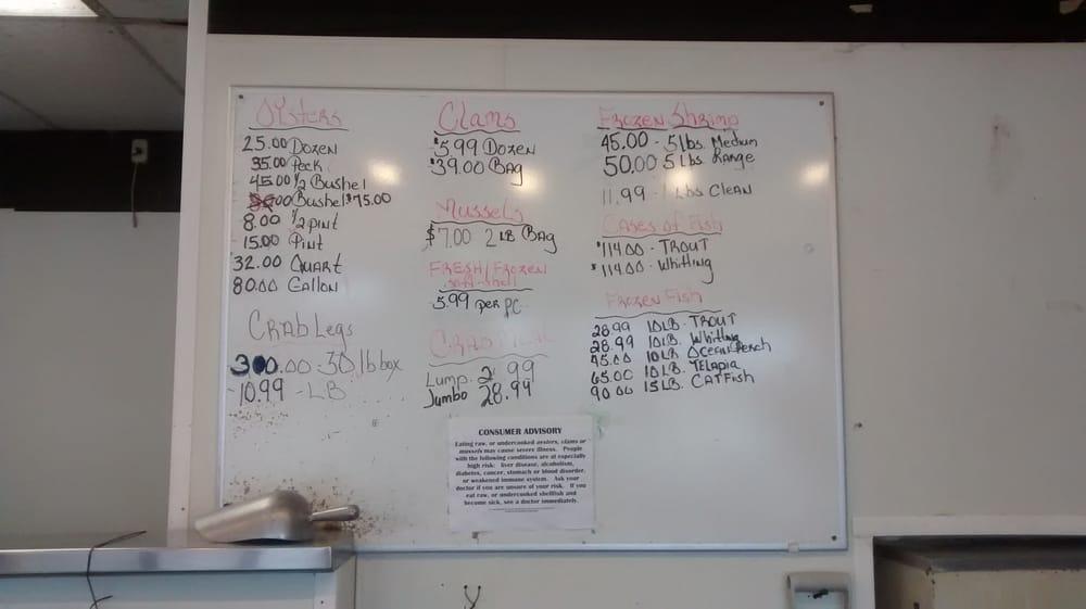 Menu at Capital Seafood Market restaurant, Durham, University Dr
