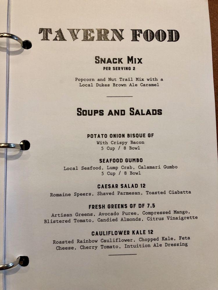 Menu at Shor Hyatt restaurant, Jacksonville