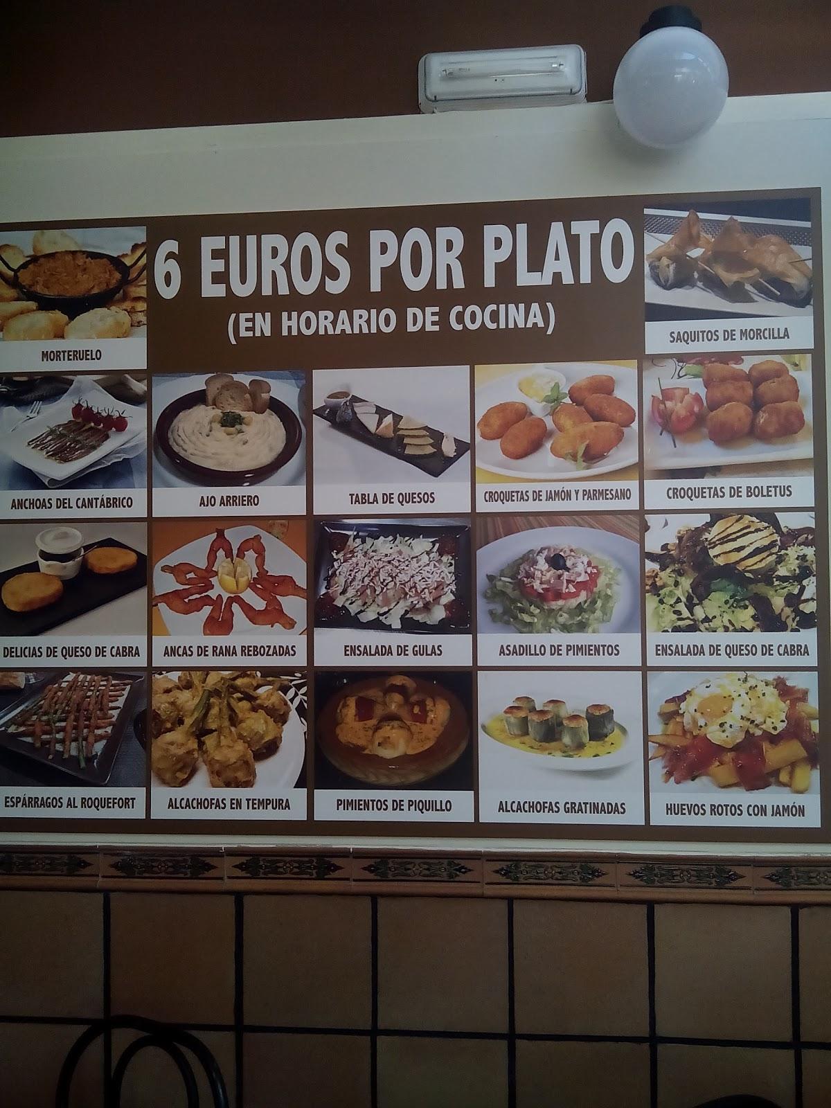 Carta de Restaurante La Reina, Tarancón