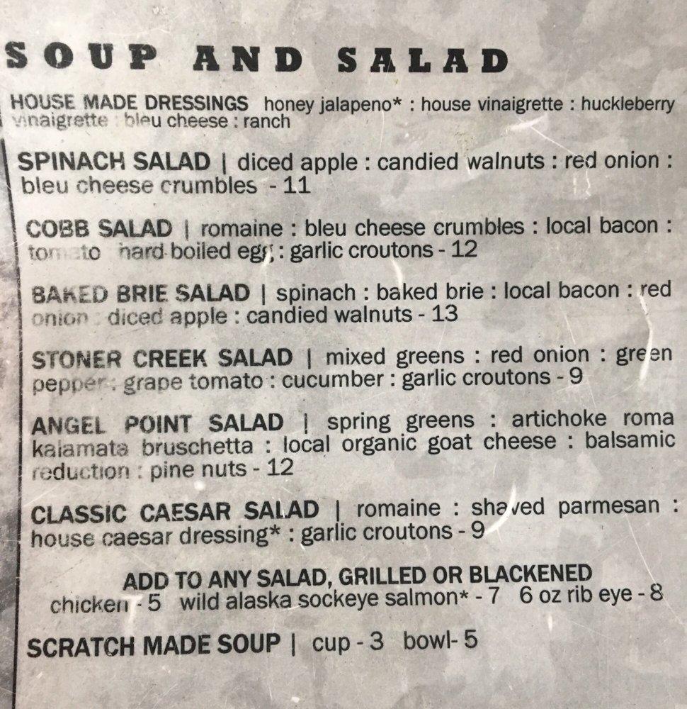 Menu at Tamarack Brewing Co pub & bar, Missoula