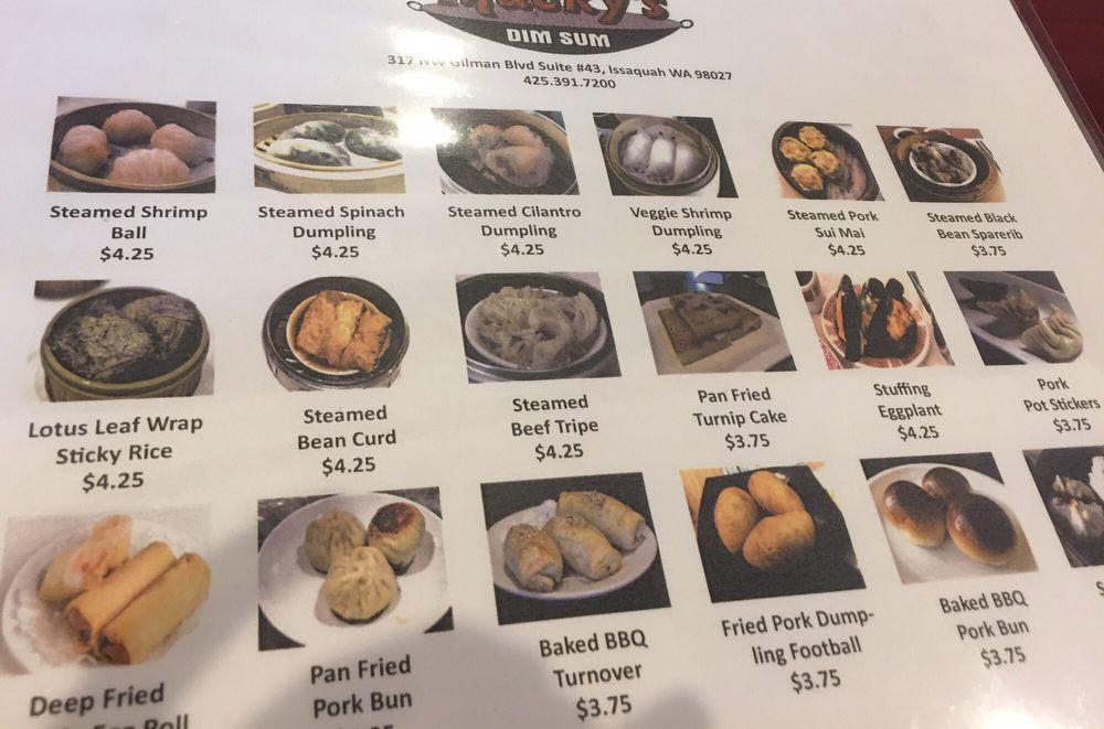 Menu at Macky’s Dim Sum restaurant, Issaquah, 28 E Sunset Way