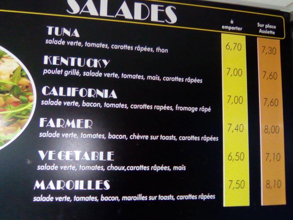 Menu at Burger Canteen fast food, Laon, 13 Av. Carnot