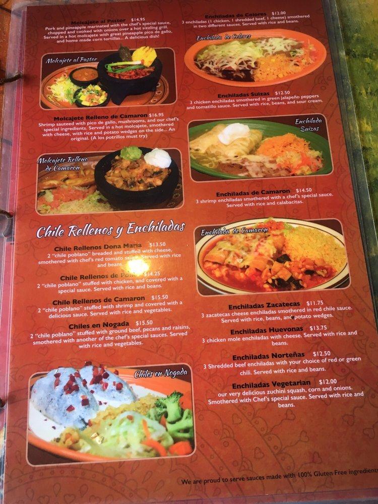 Menu at Los Potrillos pub & bar, Santa Fe