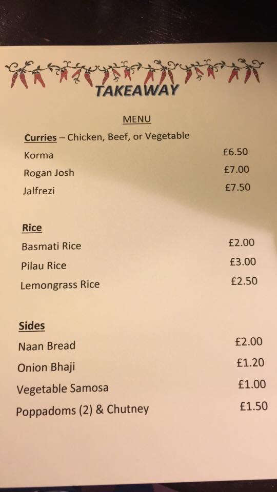 Menu at The Blue Boar Pub and Tearoom, Walsham le Willows