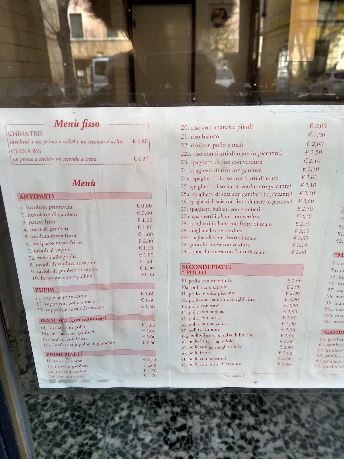 Menu da Rosticceria Cinese Yi Yi ristorante, Cremona