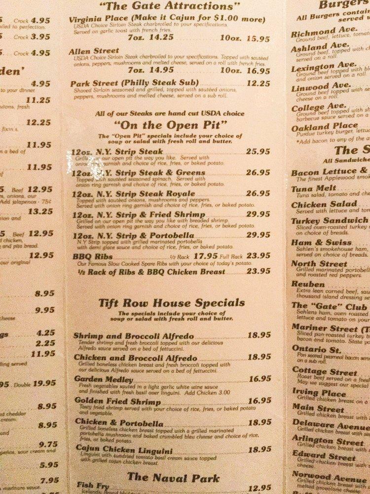 Menu at Gabriel's Gate pub & bar, Buffalo