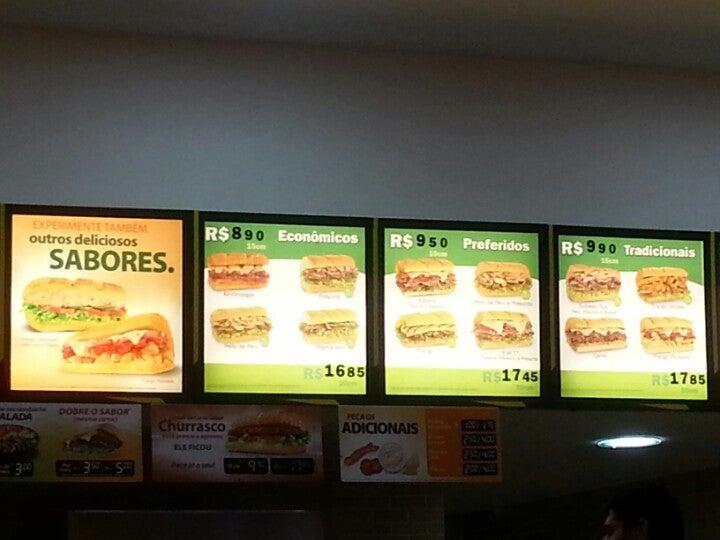 Menu em Subway restaurante, Recife, Av. Conde da Boa Vista, 85 - Boa Vista