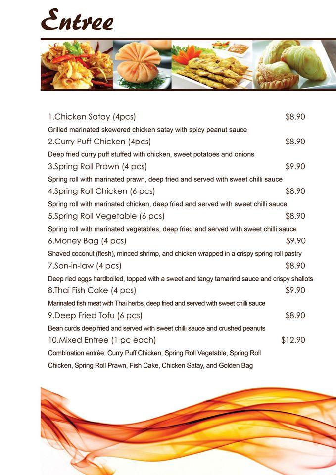 Menu at Wok'd Gourmet Chinese restaurant, Endeavour Hills