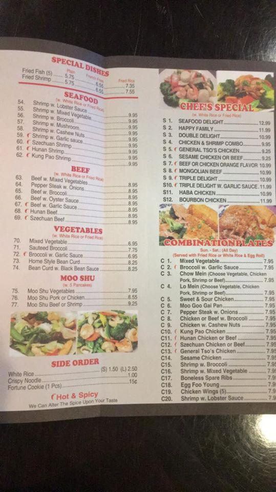 Menu at Fuji Buffet restaurant, New Smyrna Beach, FL-44