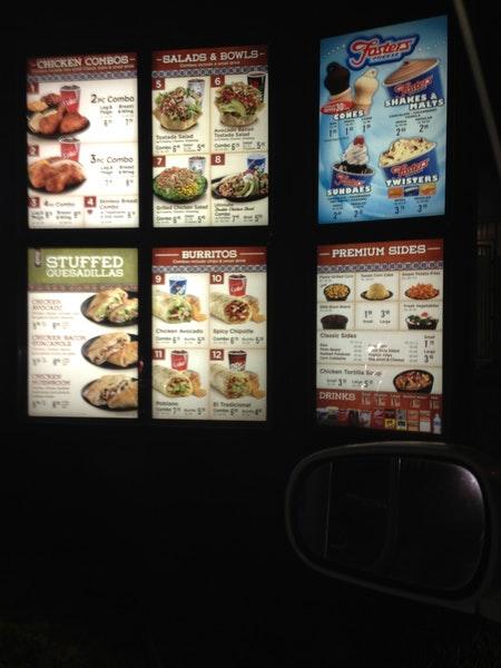 Menu at El Pollo Loco fast food, Camarillo