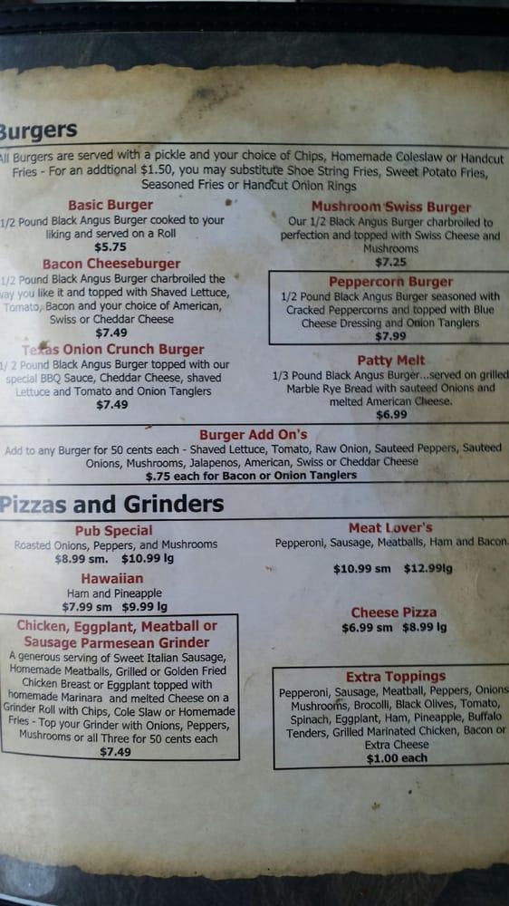 Menu at The Other Place Pub, Boylston