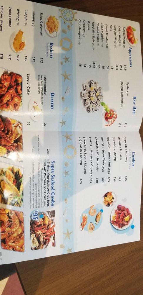 Menu at Ugly Crab restaurant, Avon