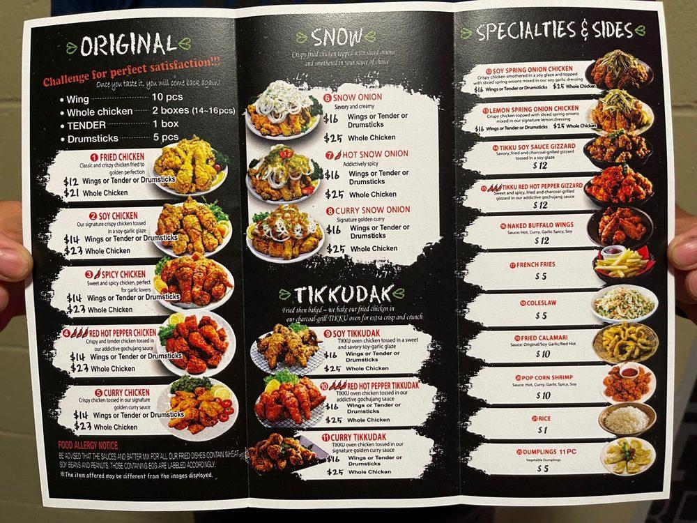 Menu at CM Chicken restaurant, Waipahu