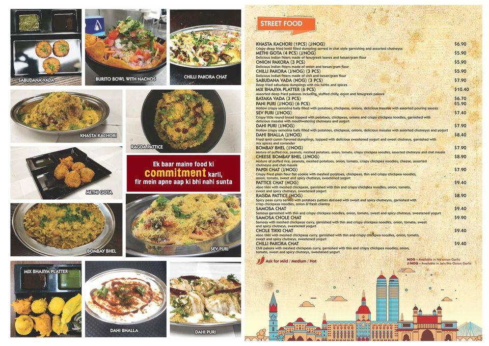 Menu at Dhamaal Restaurant, Chermside