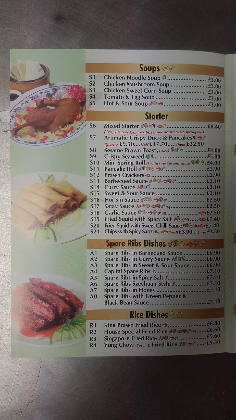 Menu at Loon Tin fast food, Reading