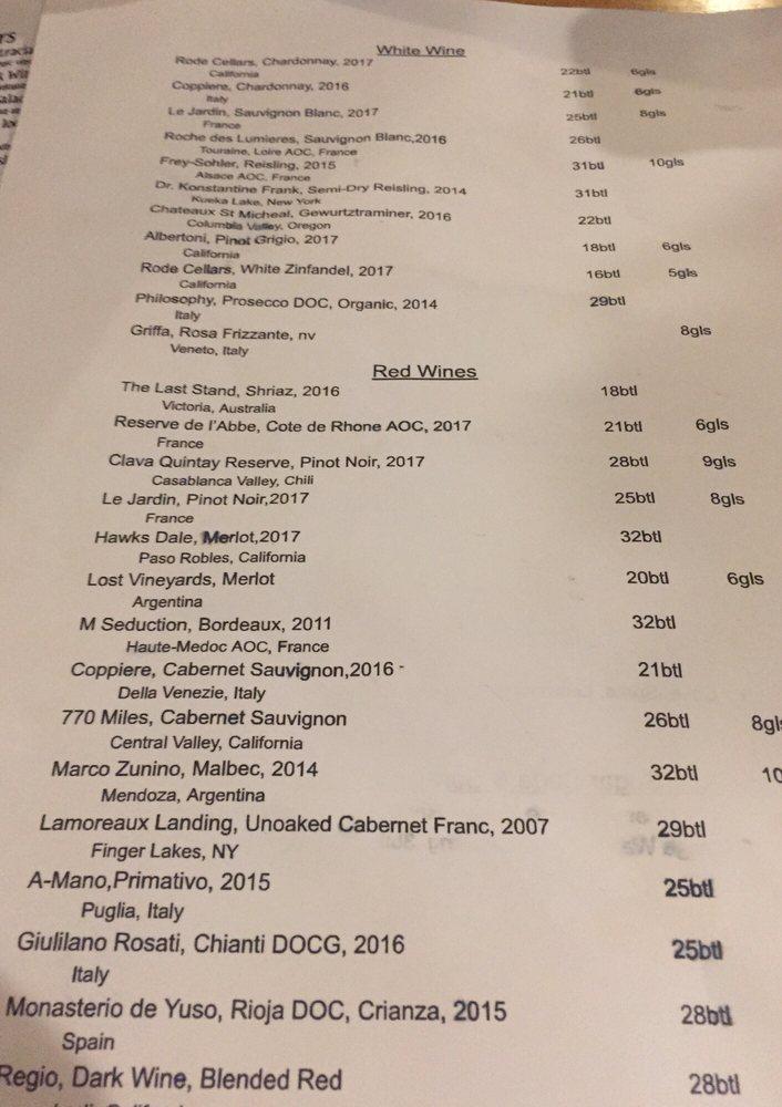 Menu at Table At Fort Plain restaurant, Fort Plain