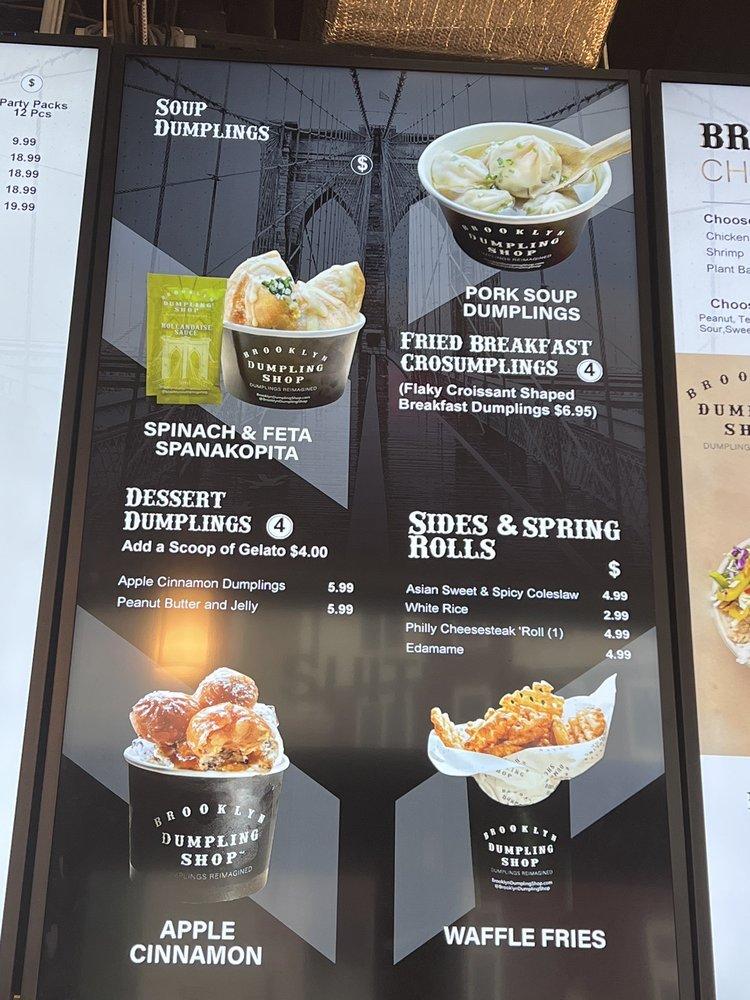 Menu at Brooklyn Dumpling Shop desserts, Mansfield