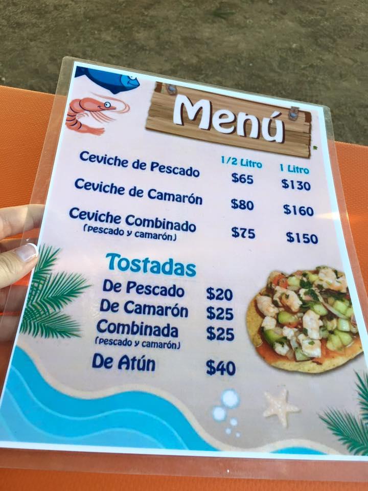 Menu at Mariscos CeviChita Hermosillo, Hermosillo