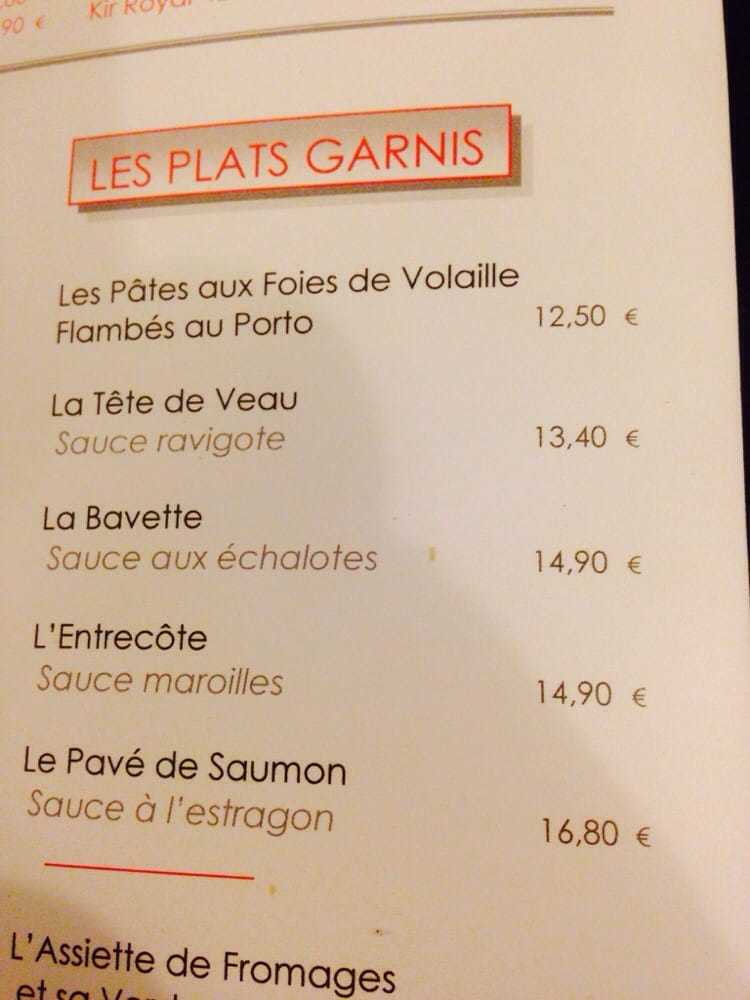 Menu at Le Resto d'Ay restaurant, Ay
