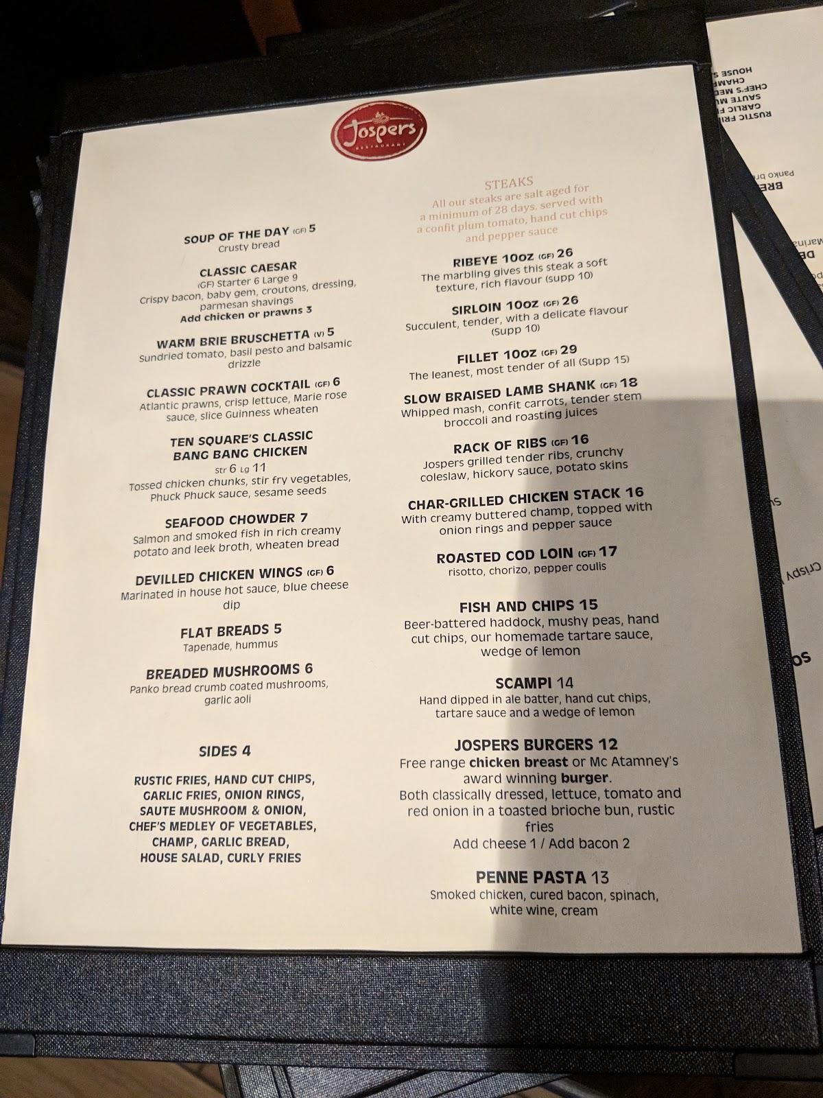 Menu at The Doffer pub & bar, Belfast