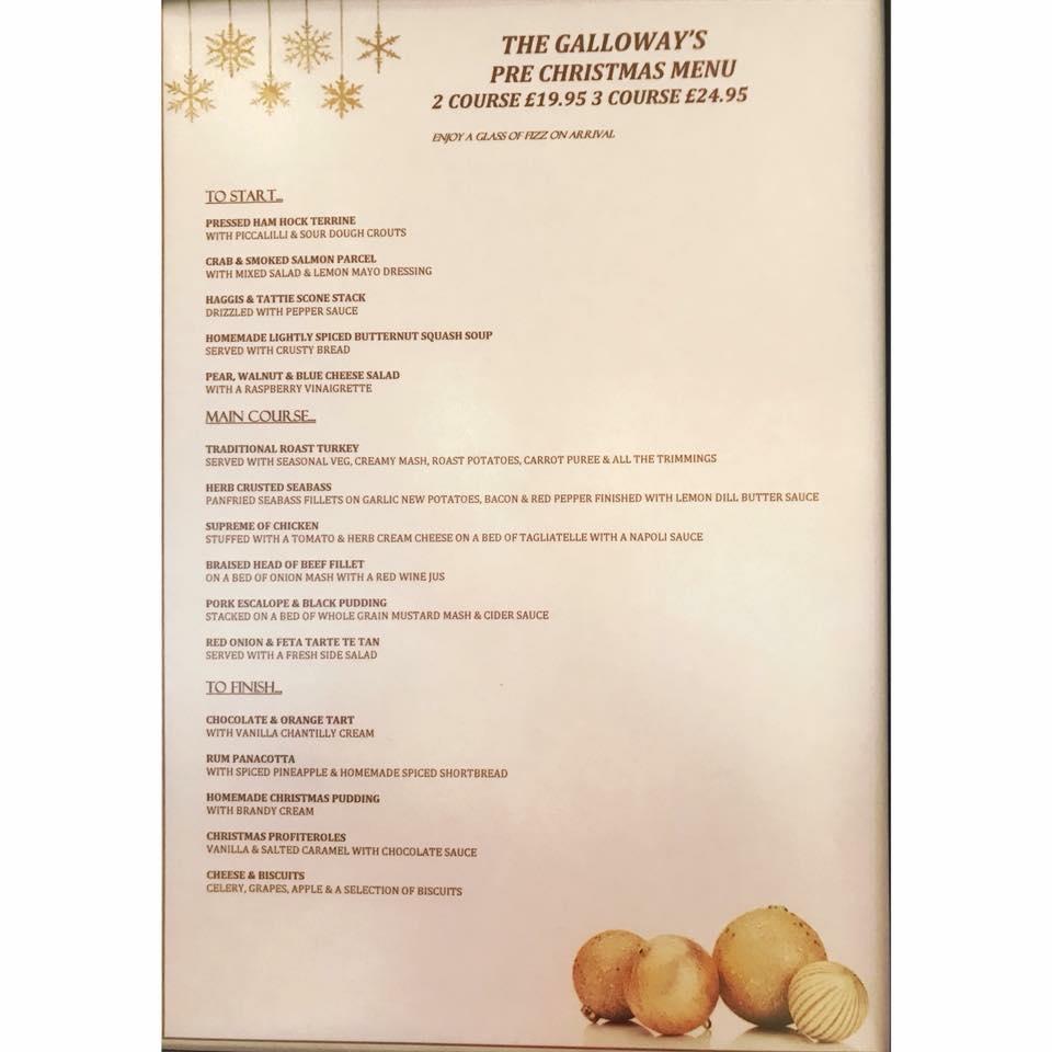 Menu at The Galloway Bar & Restaurant, Portpatrick