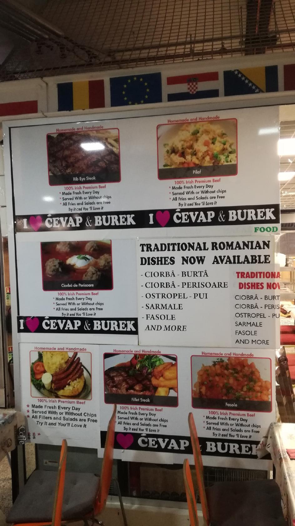 Menu at Balkan Dublin pub & bar, Dublin